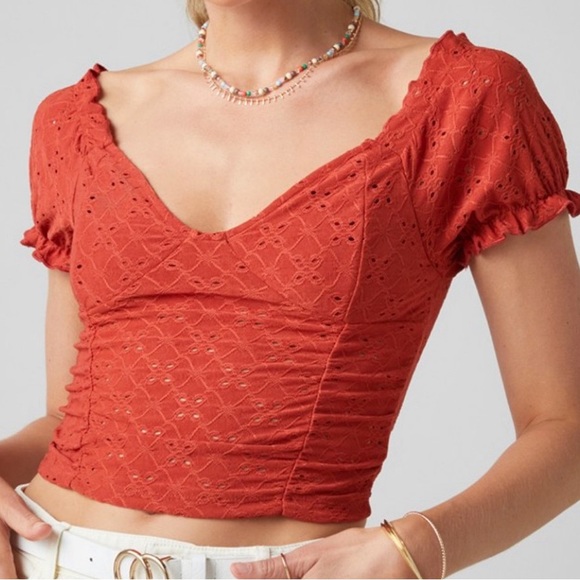 Jolie & Joy by FCT With Love | Tops | New Martina Eyelet Smock Top ...